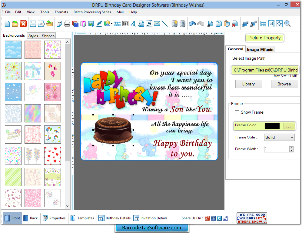Birthday Card Maker Software Design And Print Greeting Cards Birthday Card Maker Software Design And Print Greeting Cards